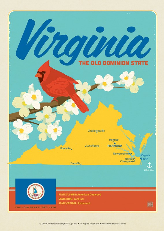 Virginia Of Printable Postcards Design And Print Your Own Custom